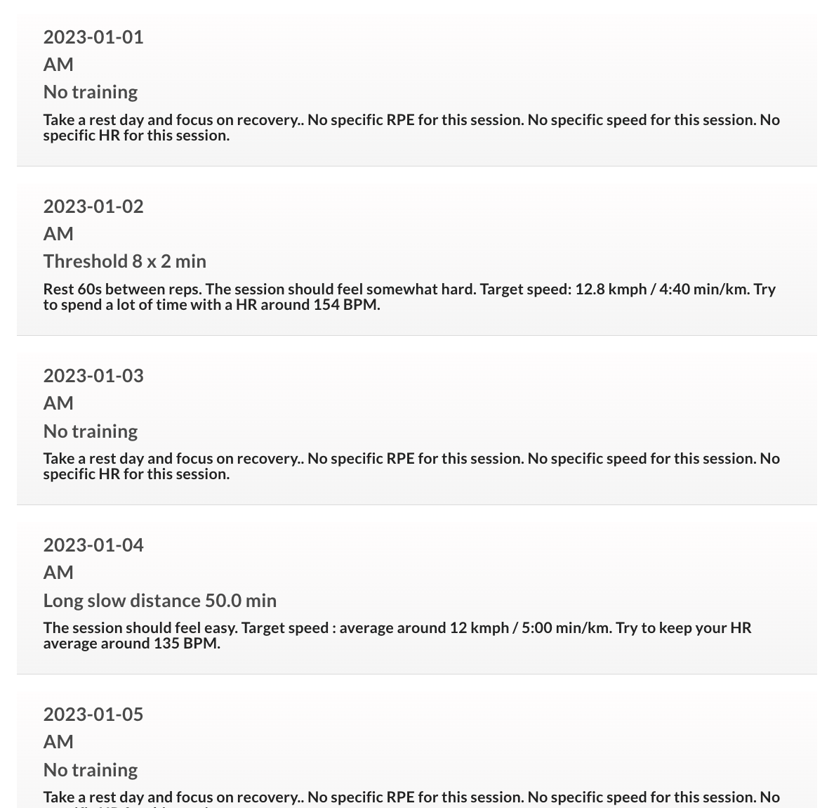 Ellida - Training Plan Optimization - Svexa